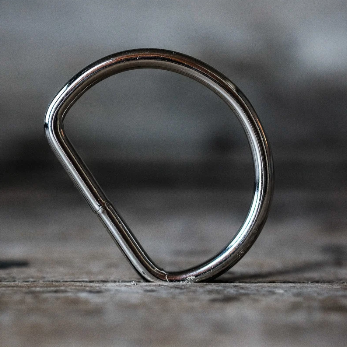 1 Inch D Rings / Nickel / Pair– Charlotte's Webbing
