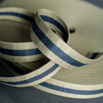 40mm Webbing / Claremont / Navy Sage– Charlotte's Webbing