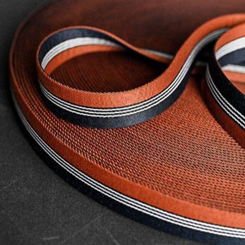 35mm Webbing / Dashing / Rust Navy– Charlotte's Webbing