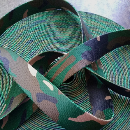 1 Inch Webbing / Camo / Classic Green– Charlotte's Webbing