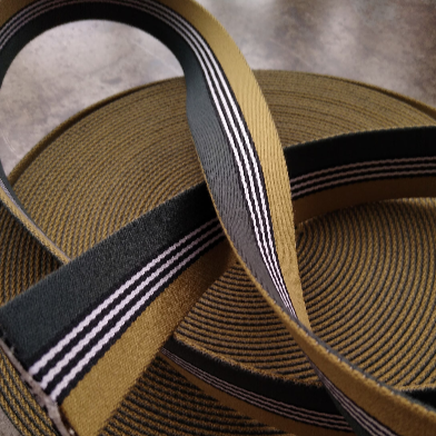 35mm Webbing / Dashing Gold / Green– Charlotte's Webbing