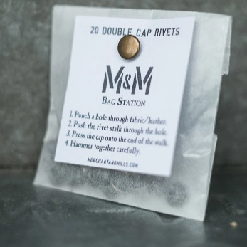 Double Cap Rivets / 20 Count / Old Brass– Charlotte's Webbing